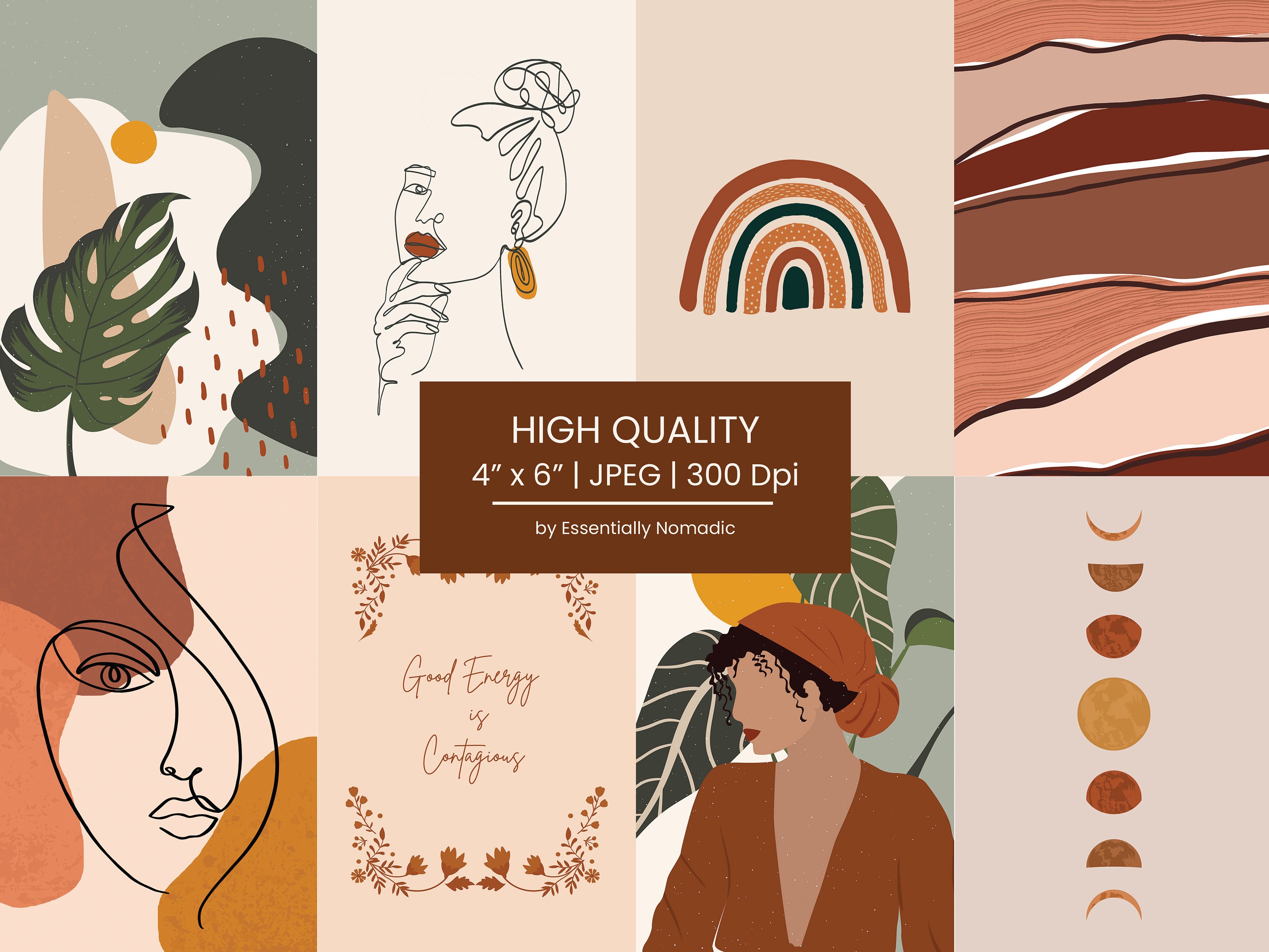 32 Boho Wall Collage Kitaesthetic Collage for Girl Room - Etsy