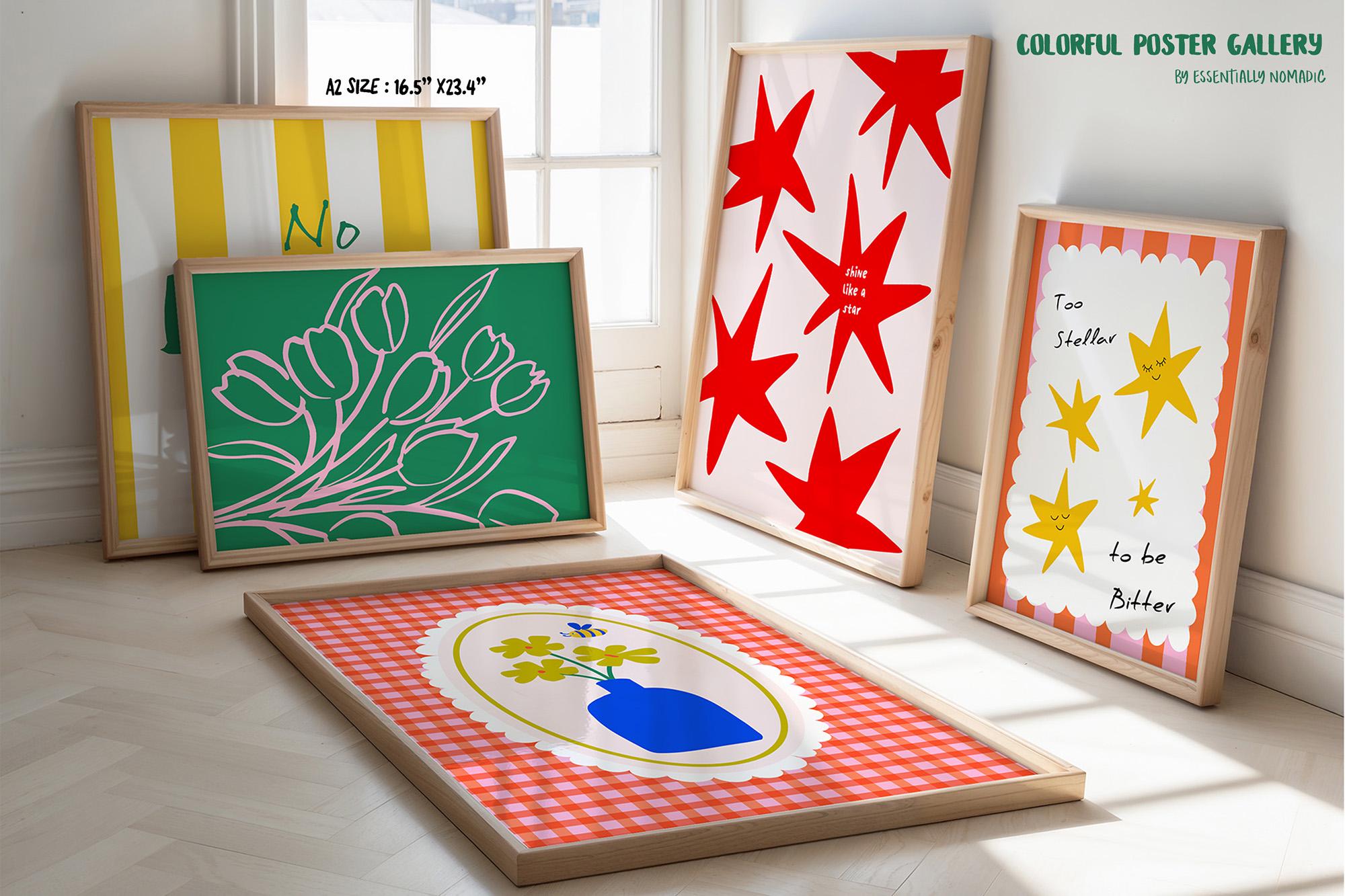 Maximalist Gallery Wall Set of 105 Prints, Dopamine Trendy Posters ...