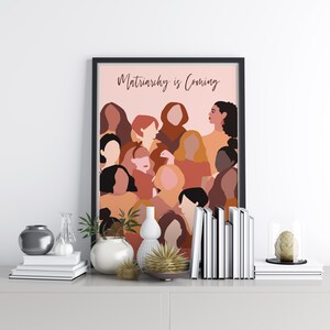 Feminist poster printable wall artGirl power feminism quote | Etsy