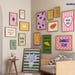 100 Funky Colorful Prints Bundle, Eclectic Food Prints Kitchen Decor ...