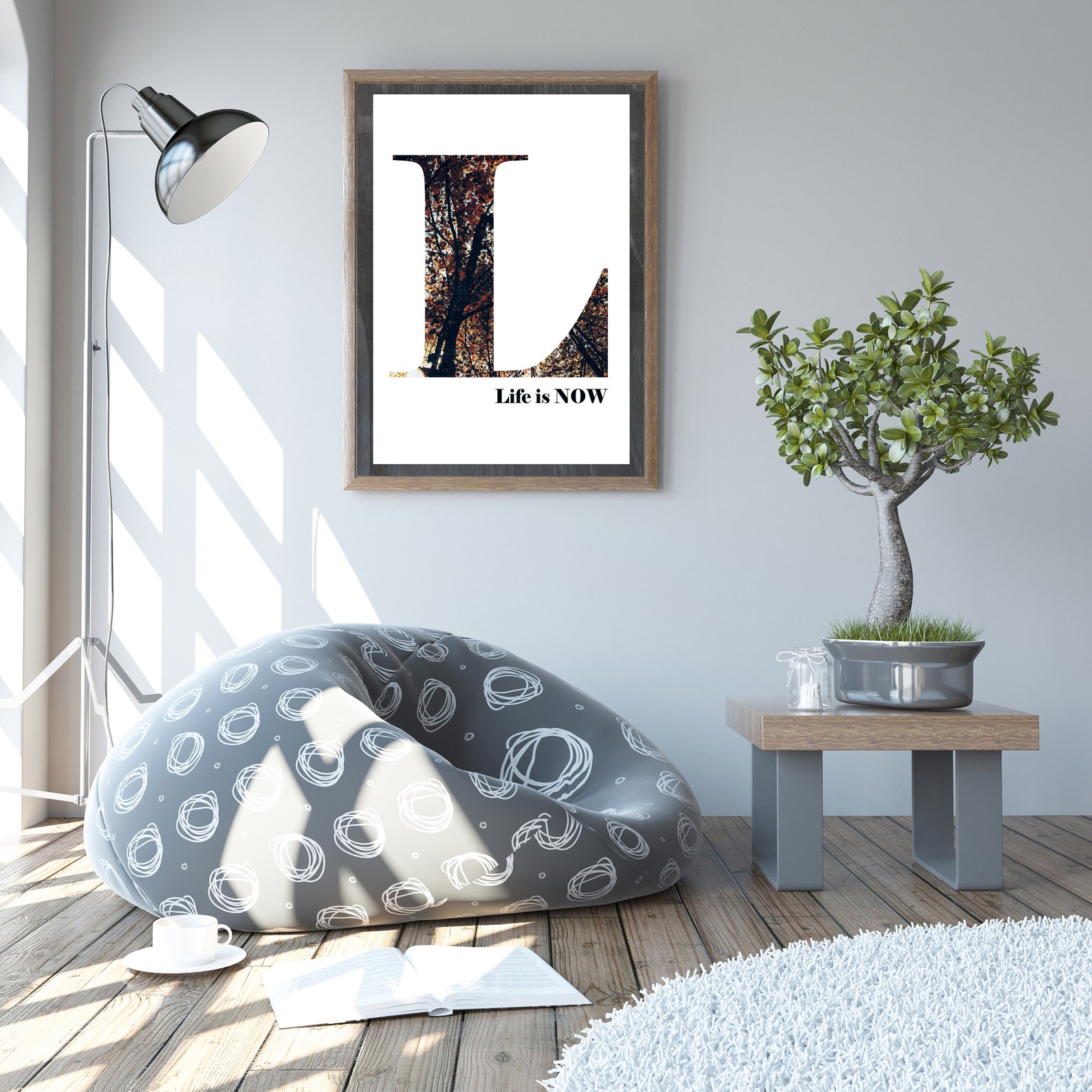 Printable Letter L Poster Alphabet Print Typography Modern | Etsy