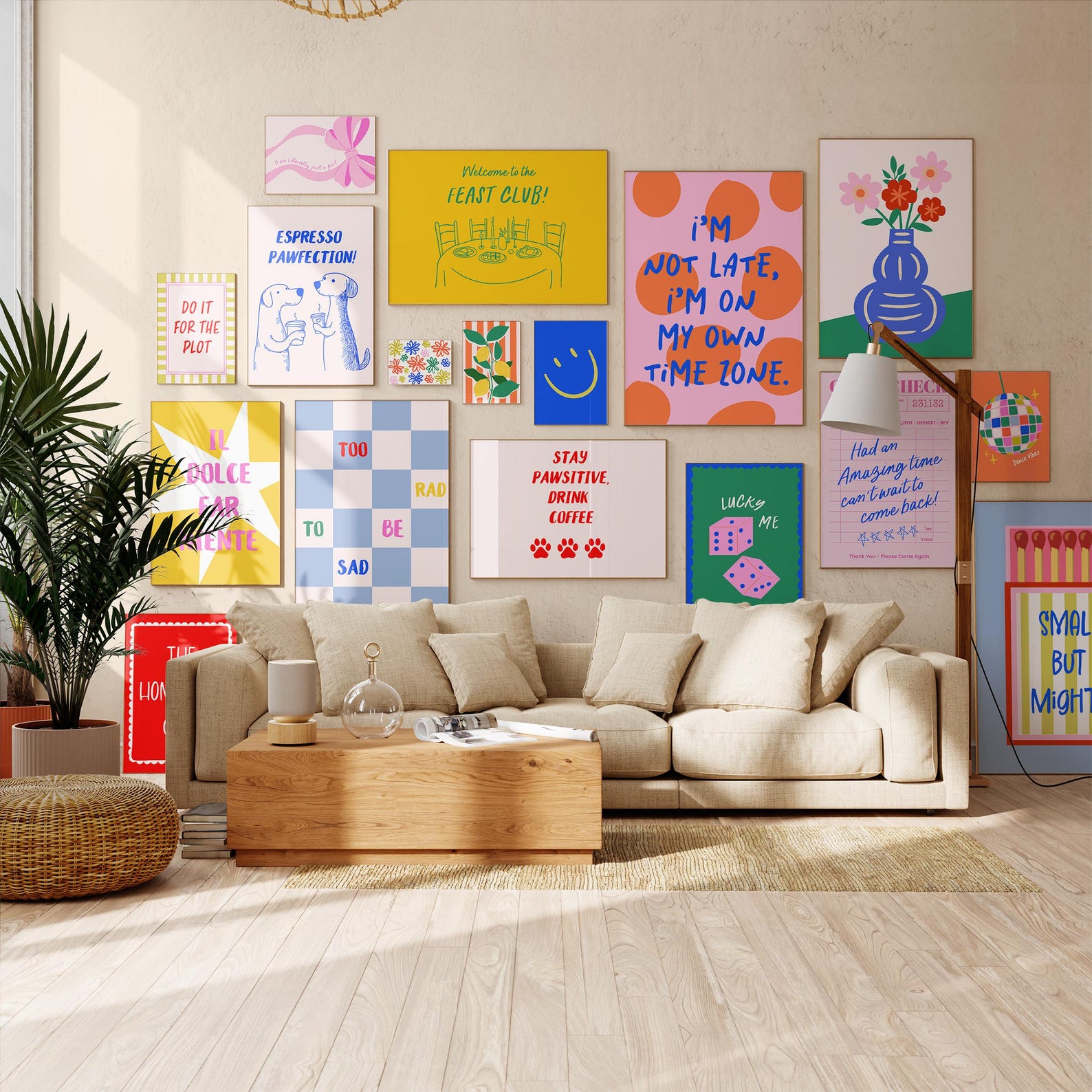 Maximalist Gallery Wall Set of 105 Prints, Dopamine Trendy Posters ...