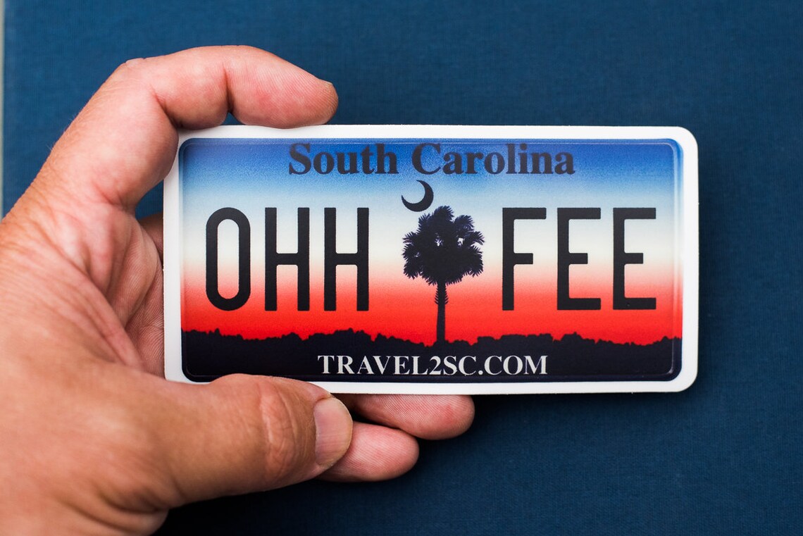 Phish South Carolina Fee License Plate Sticker - Etsy