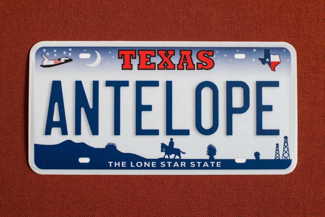 Phish Antelope Texas License Plate Sticker - Etsy.de