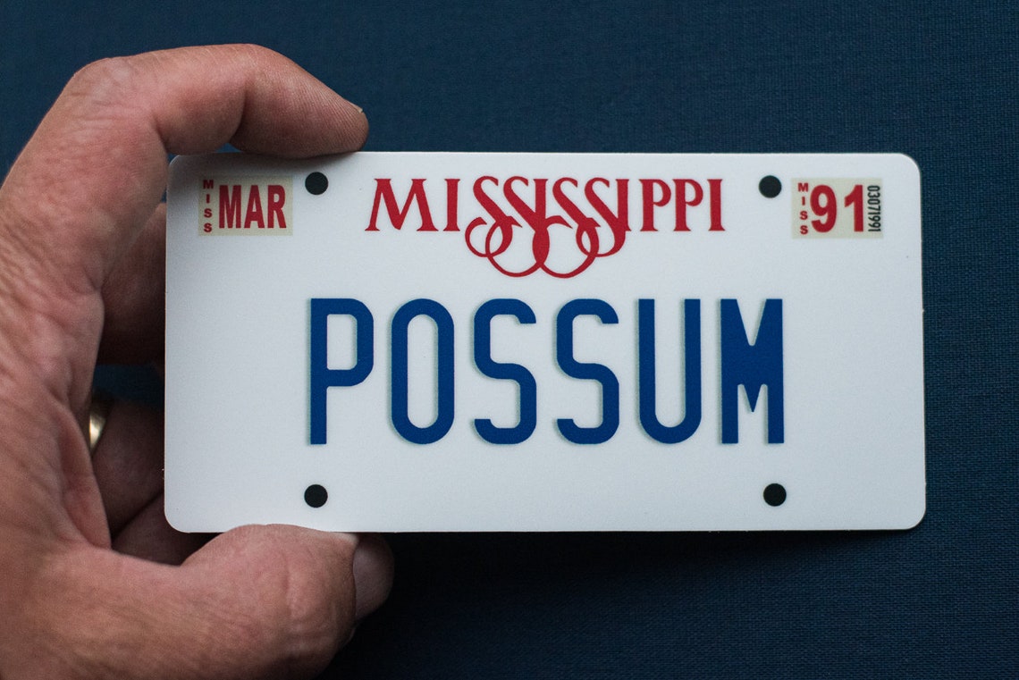 Phish Mississippi Possum License Plate Sticker - Etsy