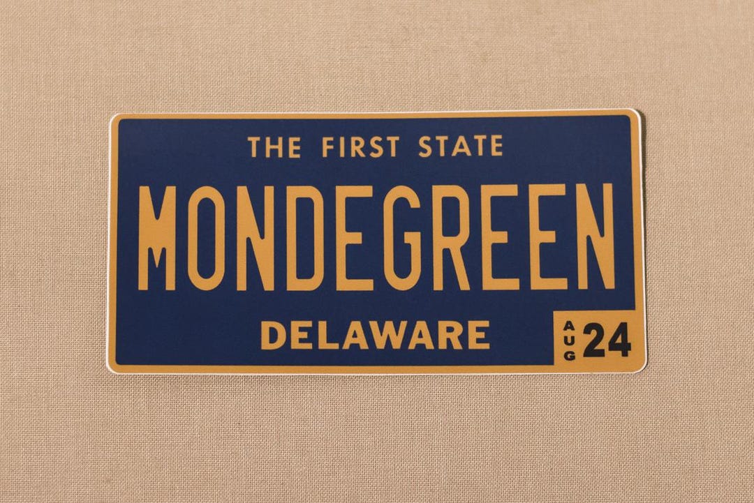 Phish Mondegreen Delaware License Plate Sticker - Etsy