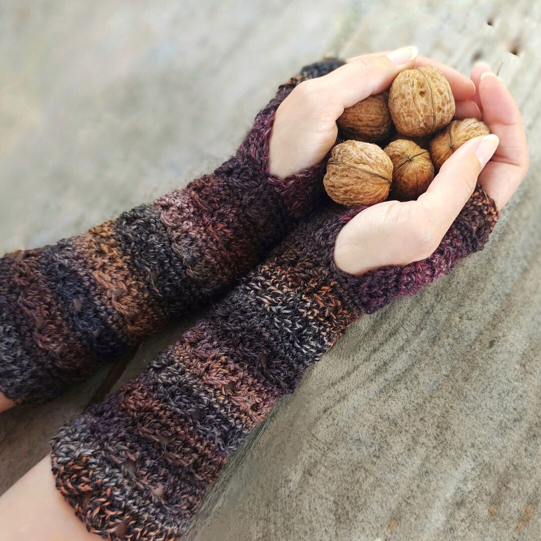 Hand Cuffs With Thumb Hole / Arm Cuffs Made of Wool / Arm Cuffs With ...