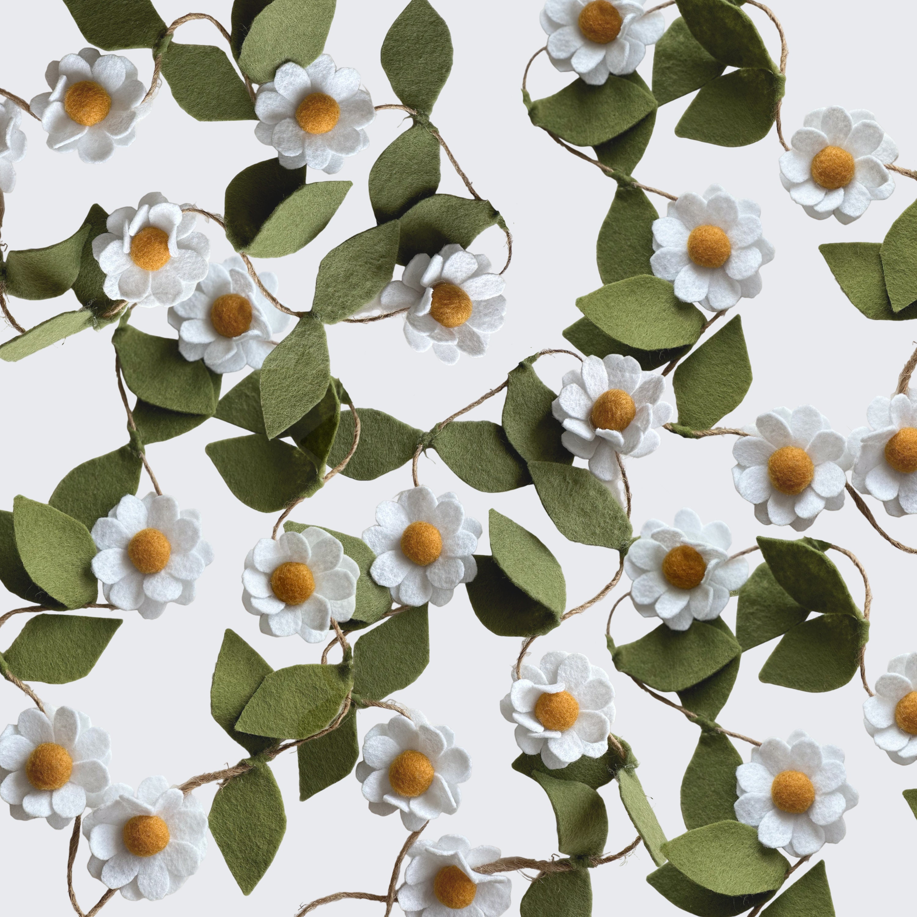 Felt Daisy Chain Garland Pick Your Color Daisy Two Groovy Wild One ...