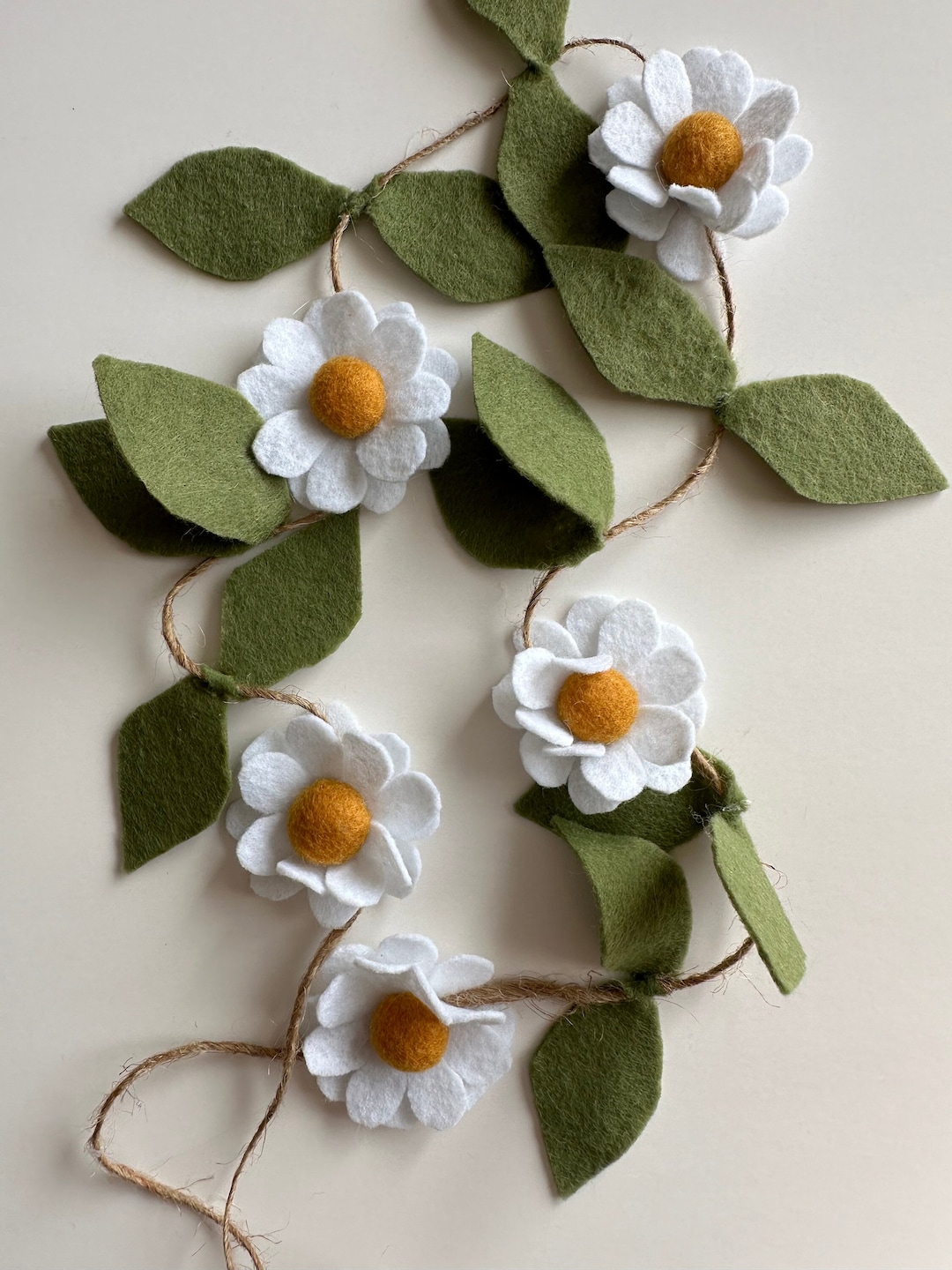 Felt Daisy Chain Garland Pick Your Color Daisy Two Groovy Wild One ...