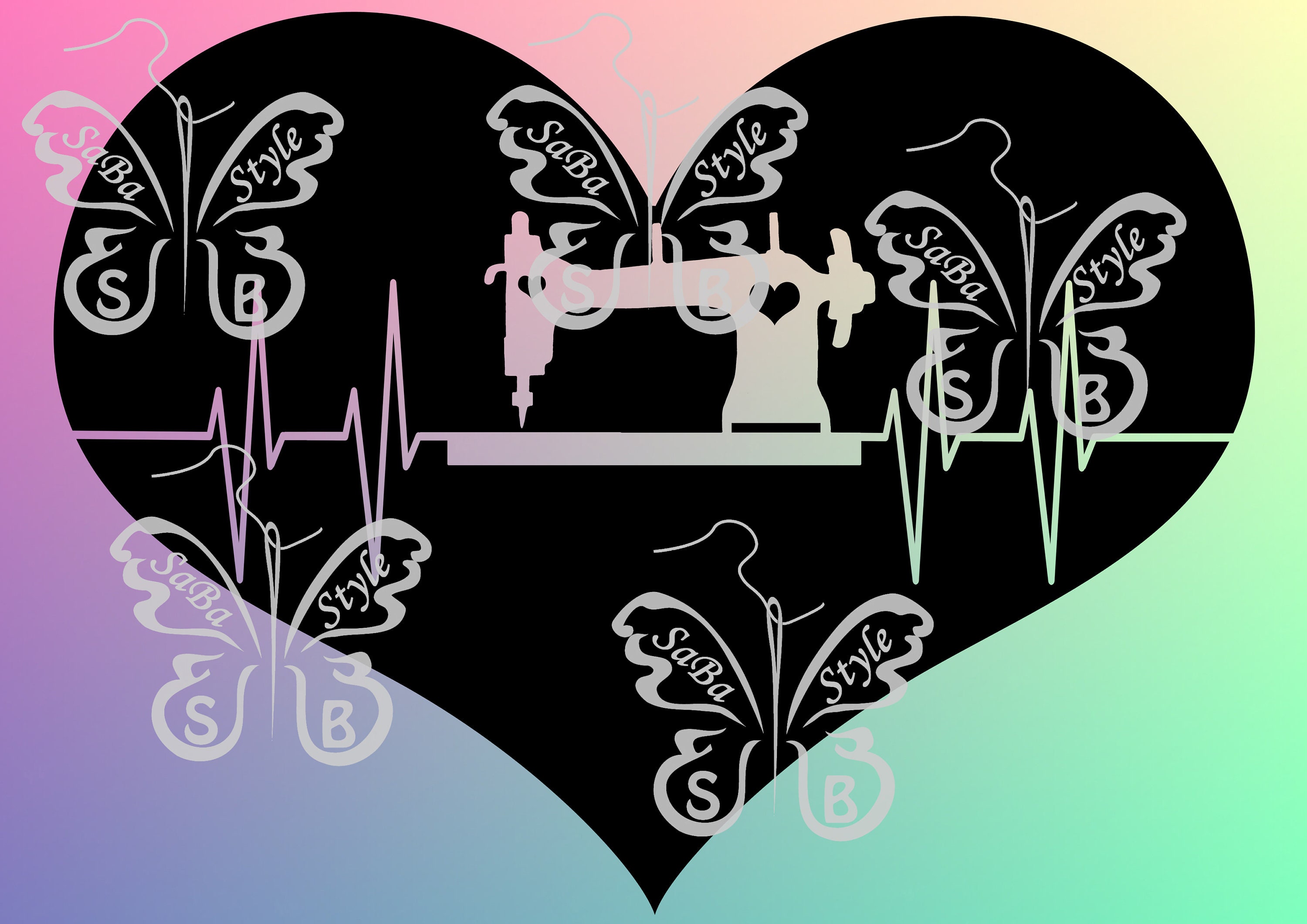 Plotterdatei "Herzschlag-NähMa" - Etsy.de