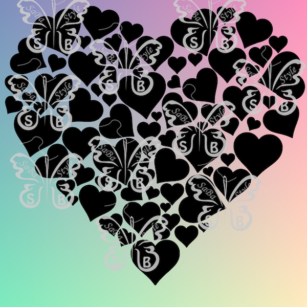 Herz plotterdatei - Etsy.de