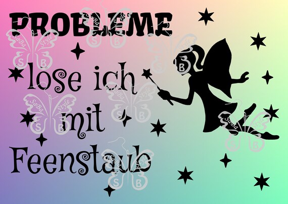 Plotterdatei Feenstaub | Etsy