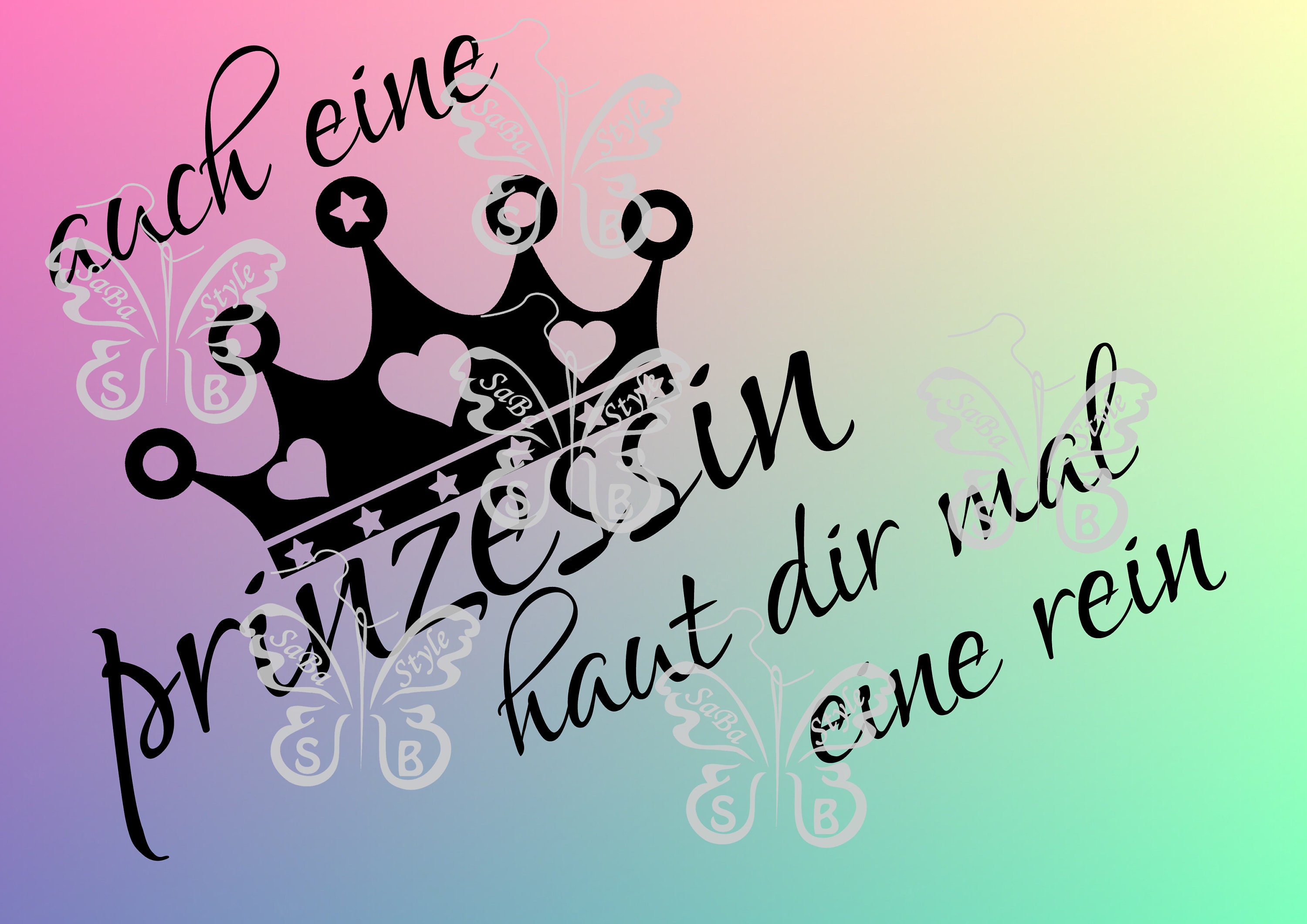 Plotterdatei "Prinzessin 3" - Etsy.de