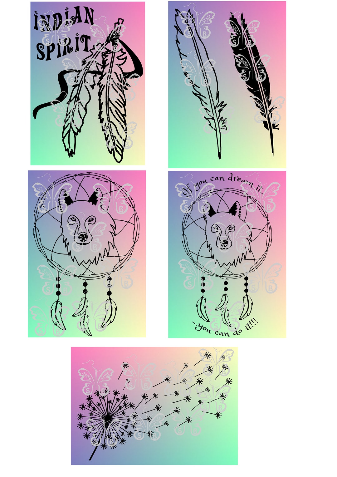 Plotter Files Set pusteblume Und Federn - Etsy