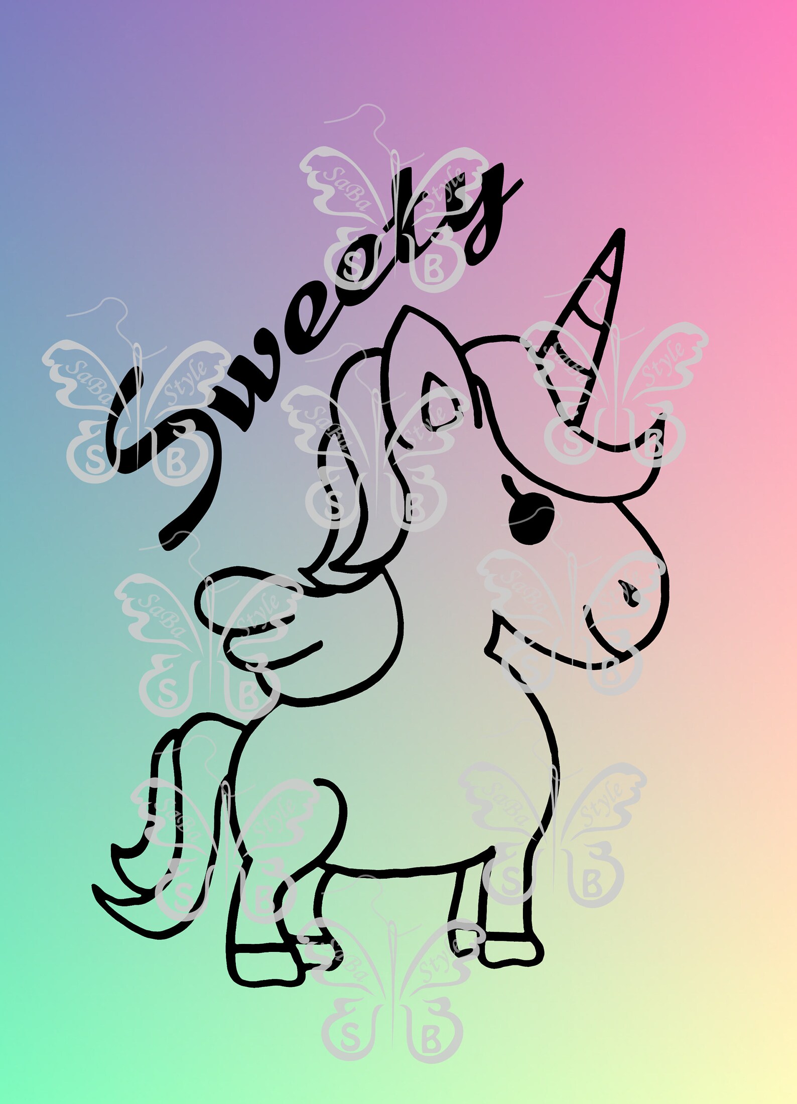 Plotterdatei "Mini-Einhorn" - Etsy.de