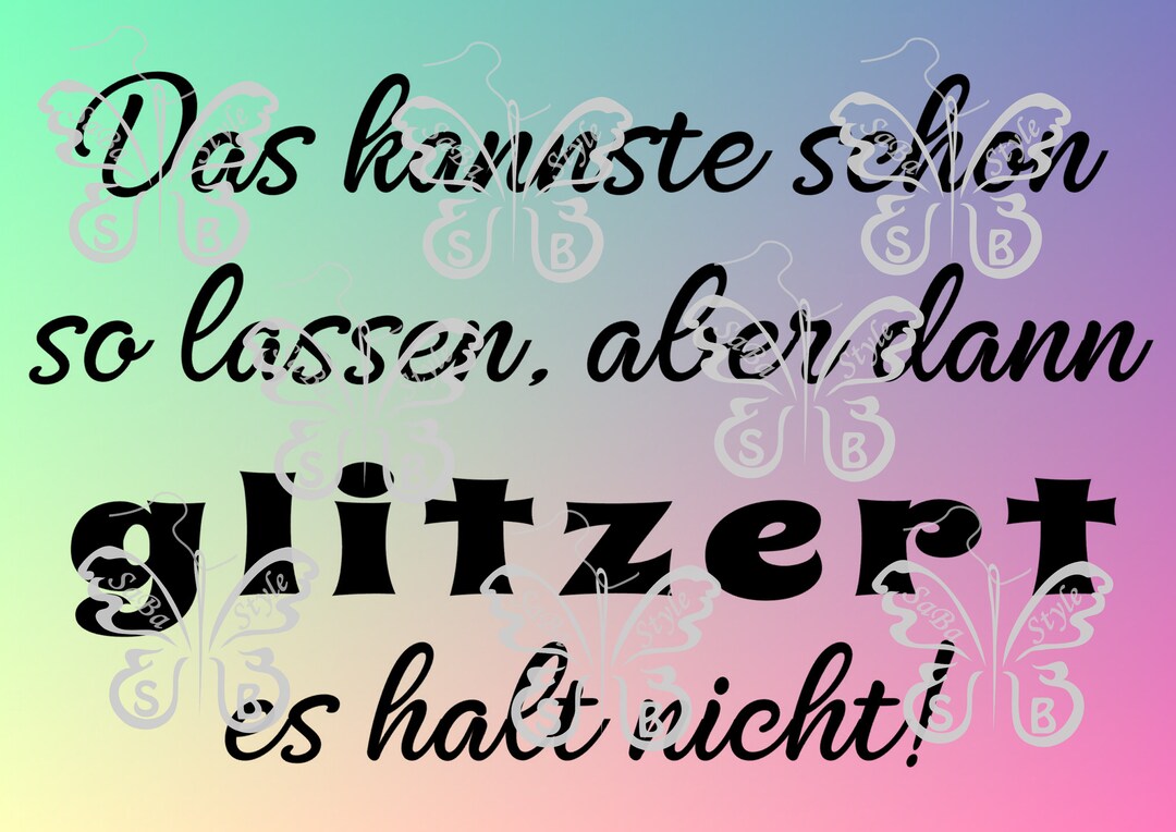 Glitzer 2 Plotter File - Etsy