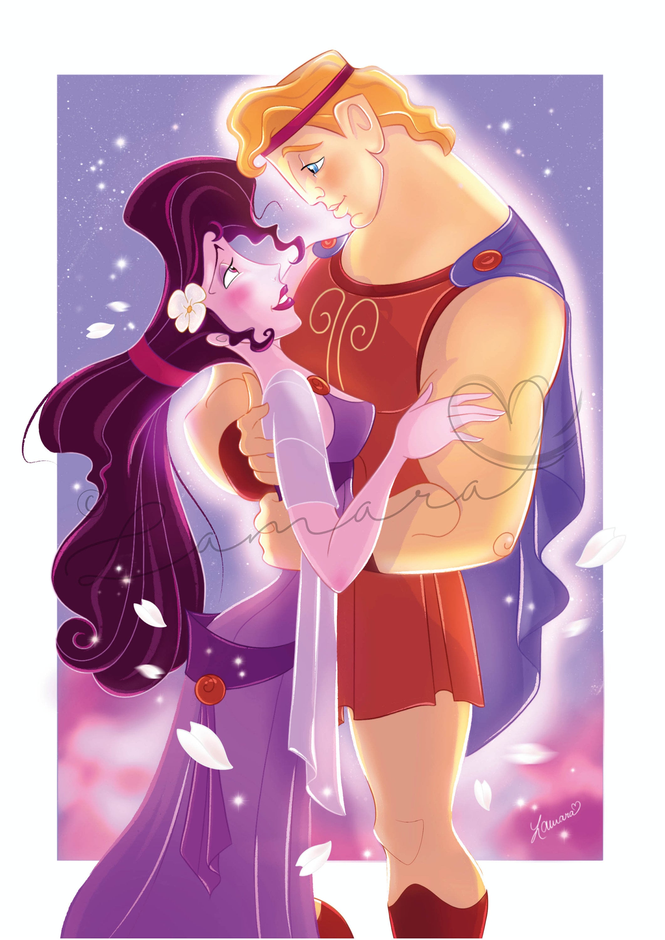 Hercules And Meg Kiss