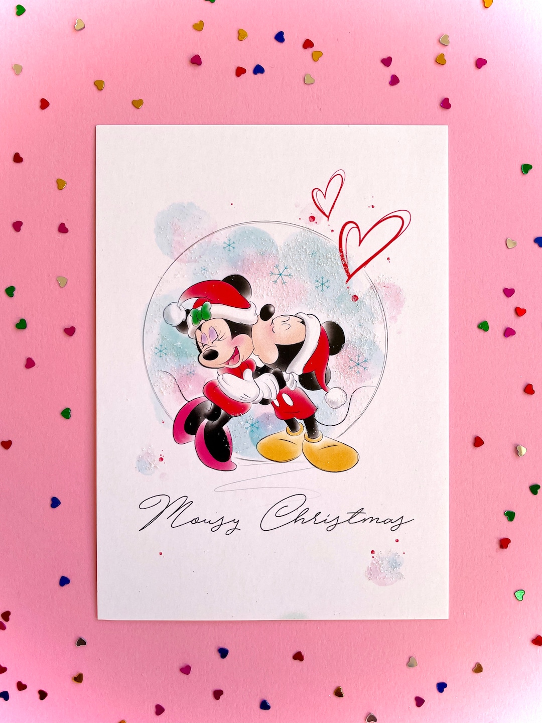 Christmas Card, Mickey Mouse, Minnie Mouse, Greeting Card, Mom ...