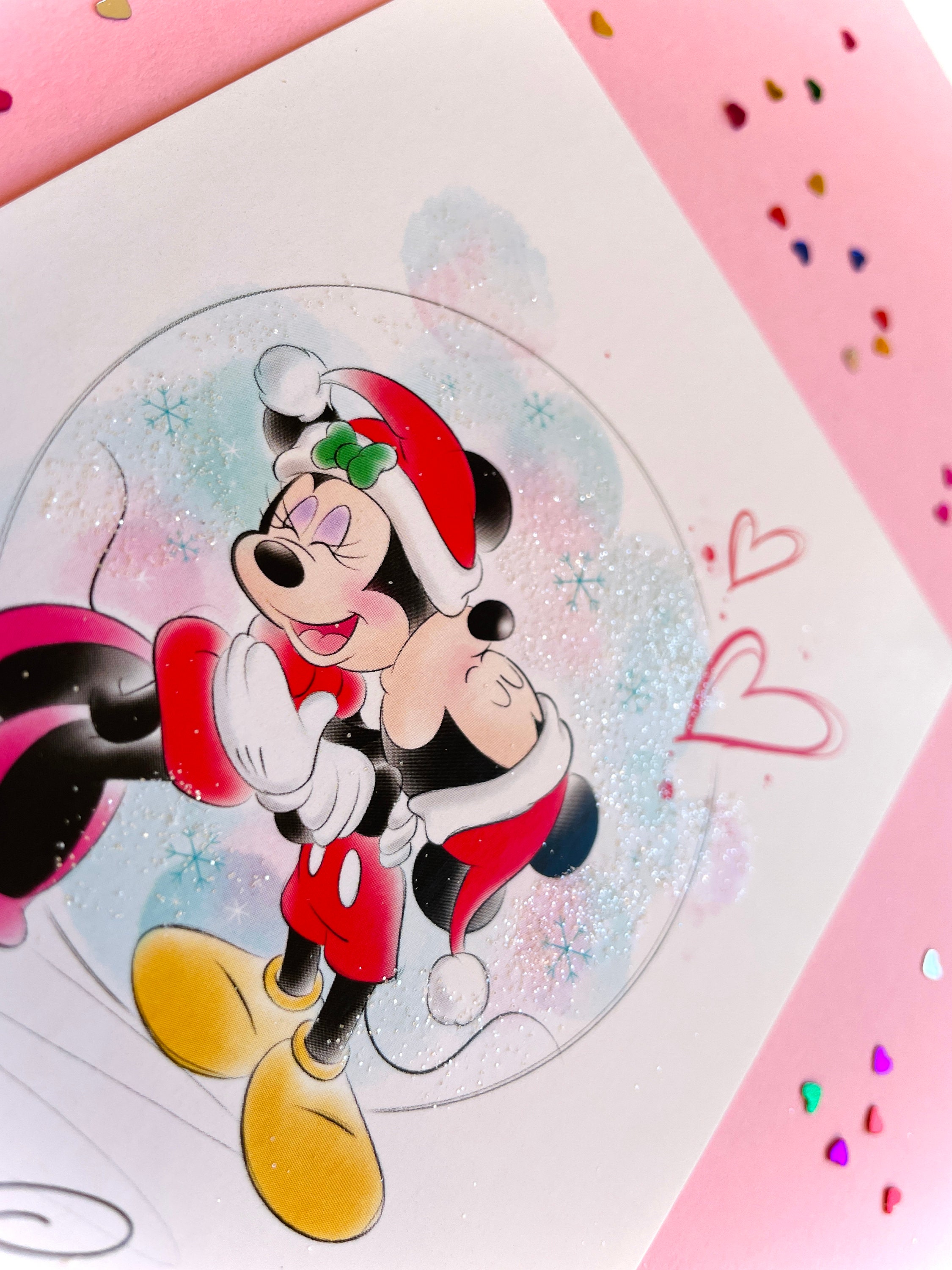 Christmas Card, Mickey Mouse, Minnie Mouse, Greeting Card, Mom ...