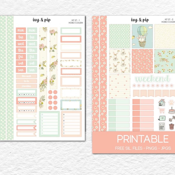 Printable Planner Stickers - Etsy