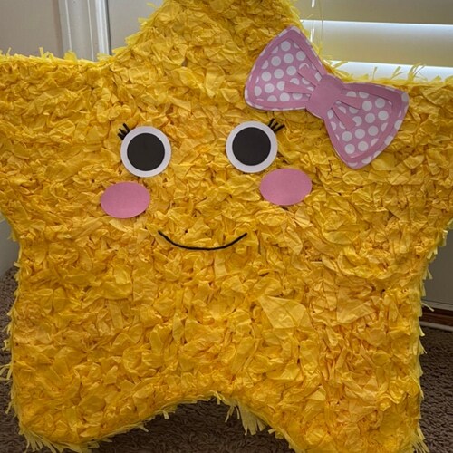 Custome Made Twinkle Little Star With Pink Bow Pinata | Etsy