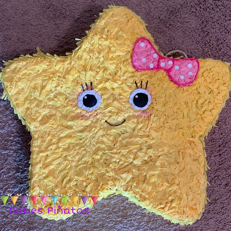 Custome Made Twinkle Little Star with Pink Bow Pinata | Etsy