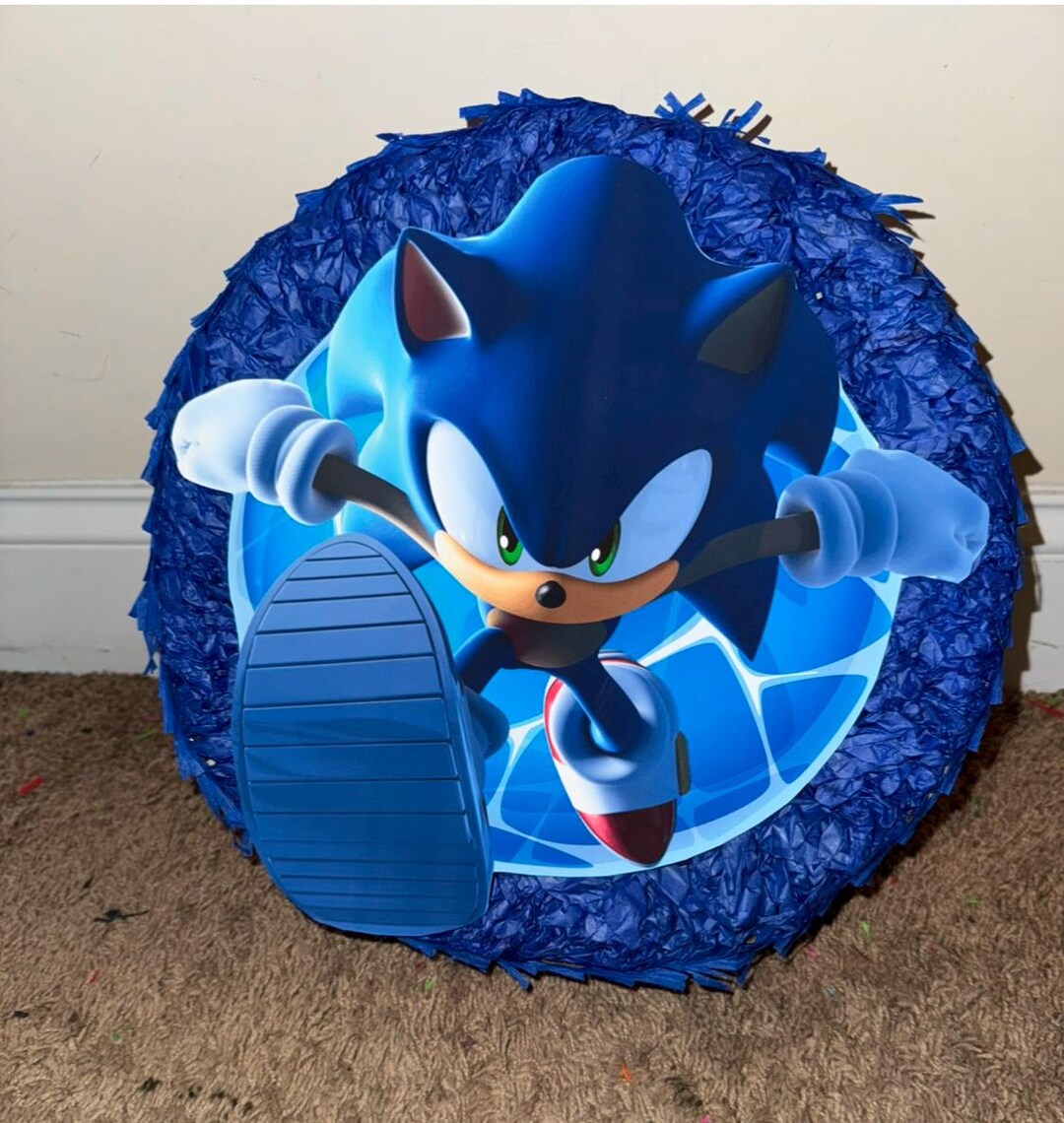 Sonic Inspired Pinata (small Size) - Etsy