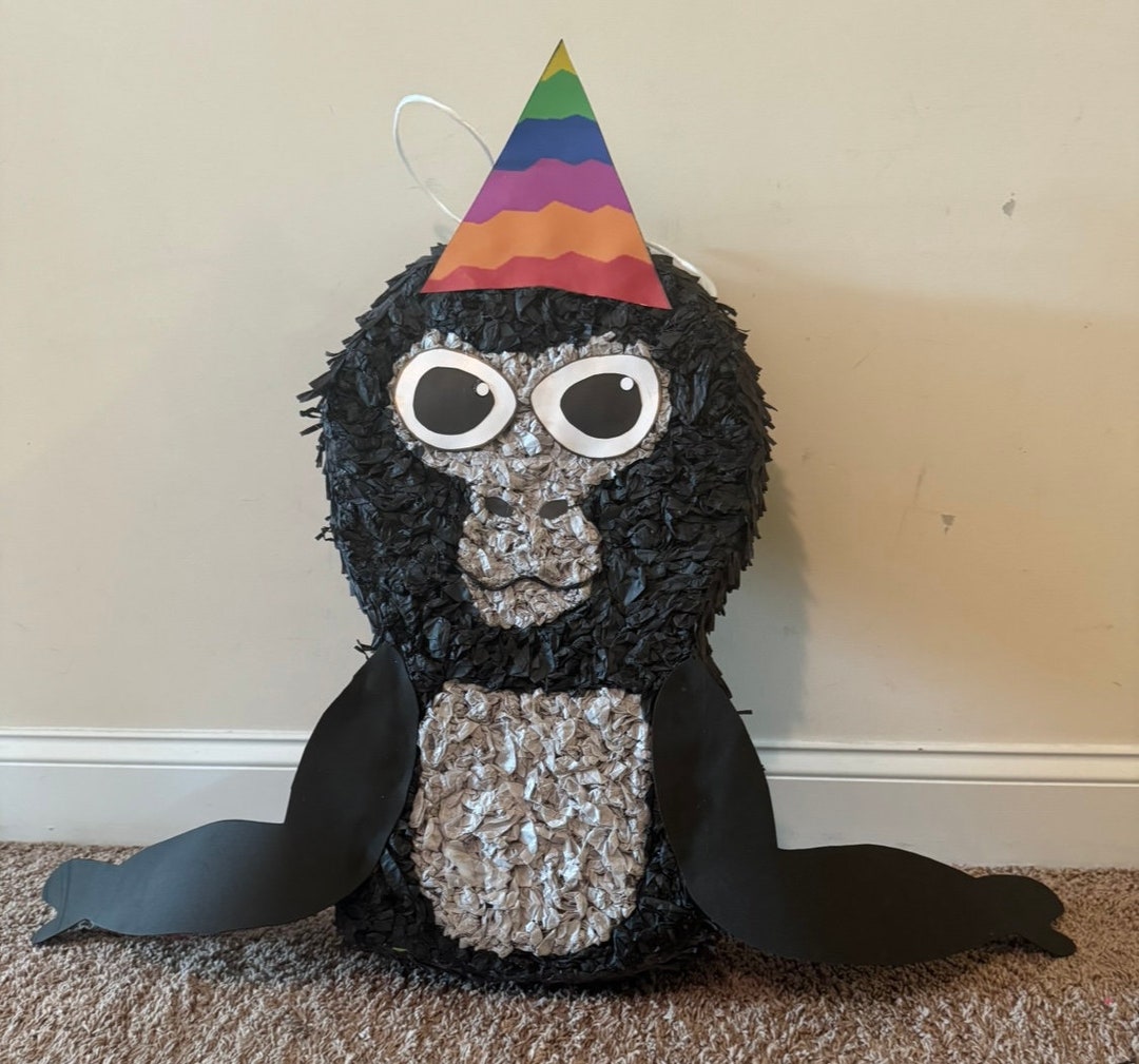 Gorilla Birthday Hat Inspired Pinata - Etsy