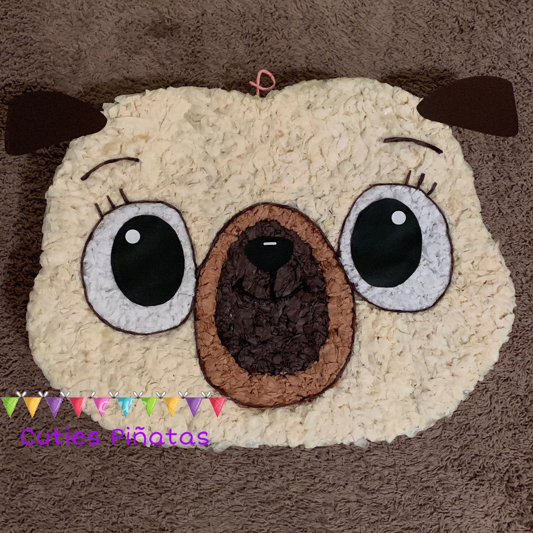 Custome Made Beautiful Pug Inspired Pinata - Etsy