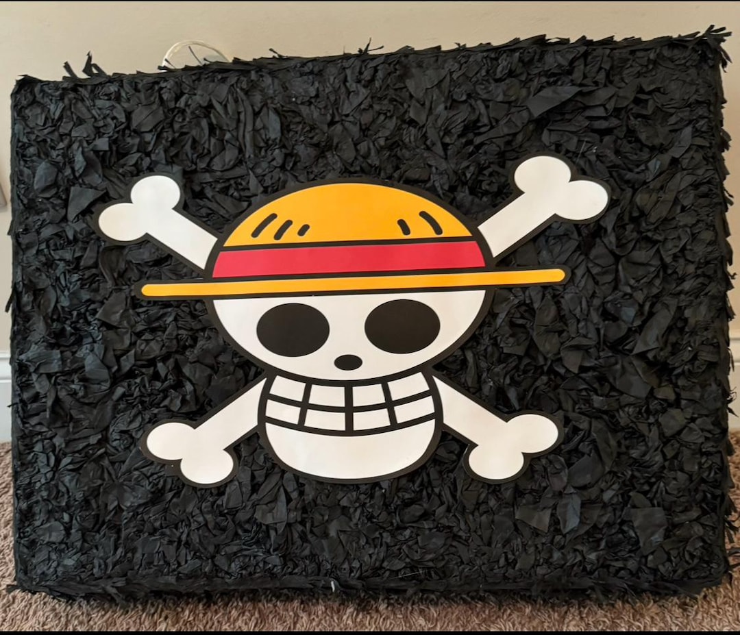 Anime Inspired Character Pinata, Pirate Flag Pinata, - Etsy