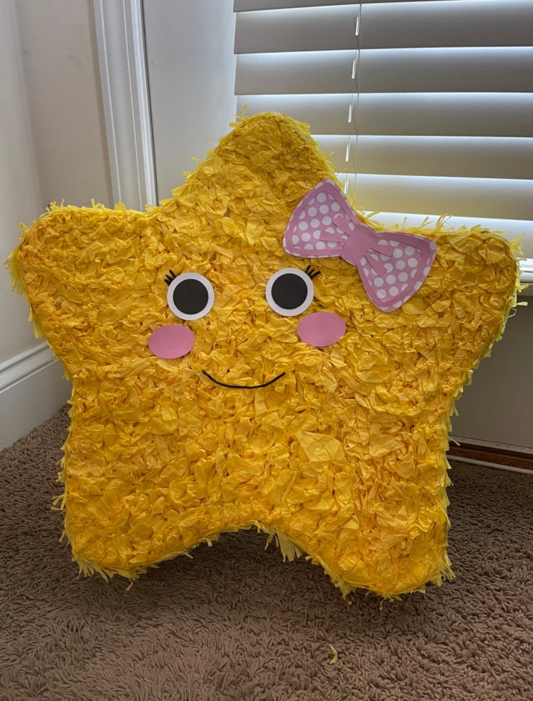 Custome Made Twinkle Little Star With Pink Bow Pinata - Etsy