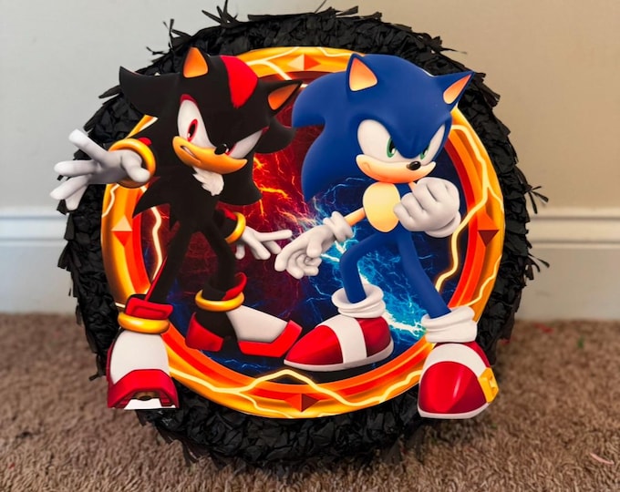 Sonic and Shadow Inspired Pinata, (small Size Pinata) - Etsy