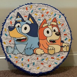 Bluey Inspired Piñata, Bluey Birthday Themed Piñata, Bluey Party ...