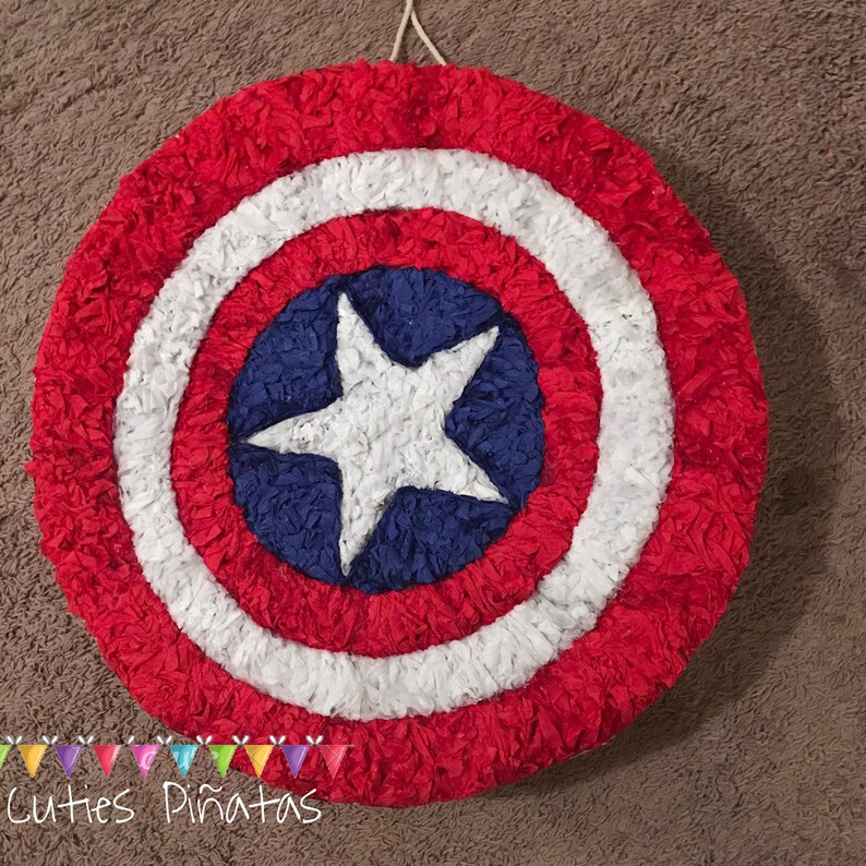 Captain America Shield Pinata Captain America Party Supplies - Etsy