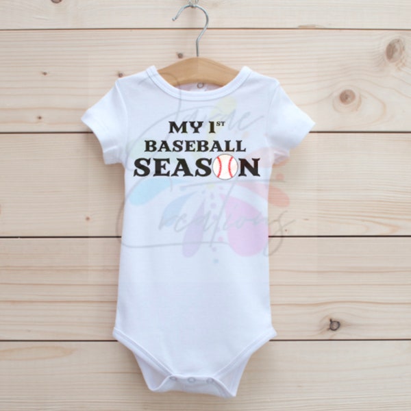 My First Baseball Season Svg - Etsy