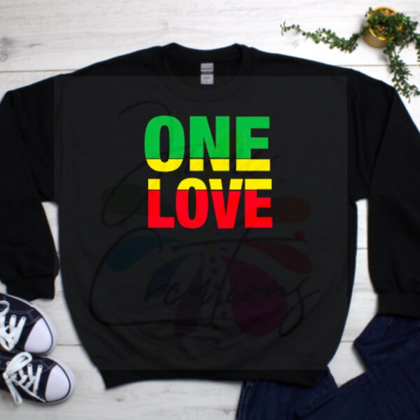 One Love Svg - Etsy