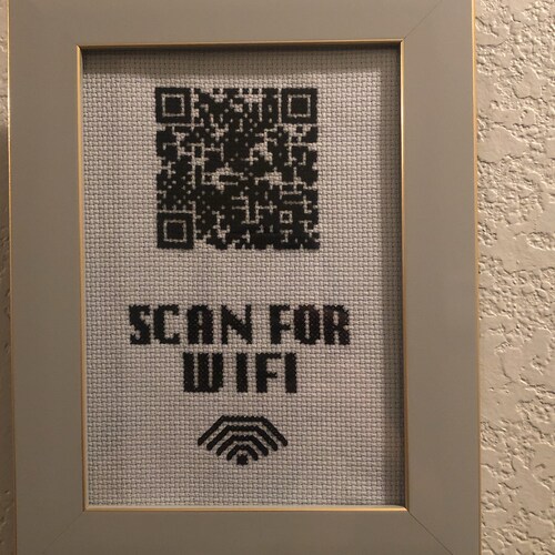Rick Roll QR Code scan for Wifi Digital Cross - Etsy