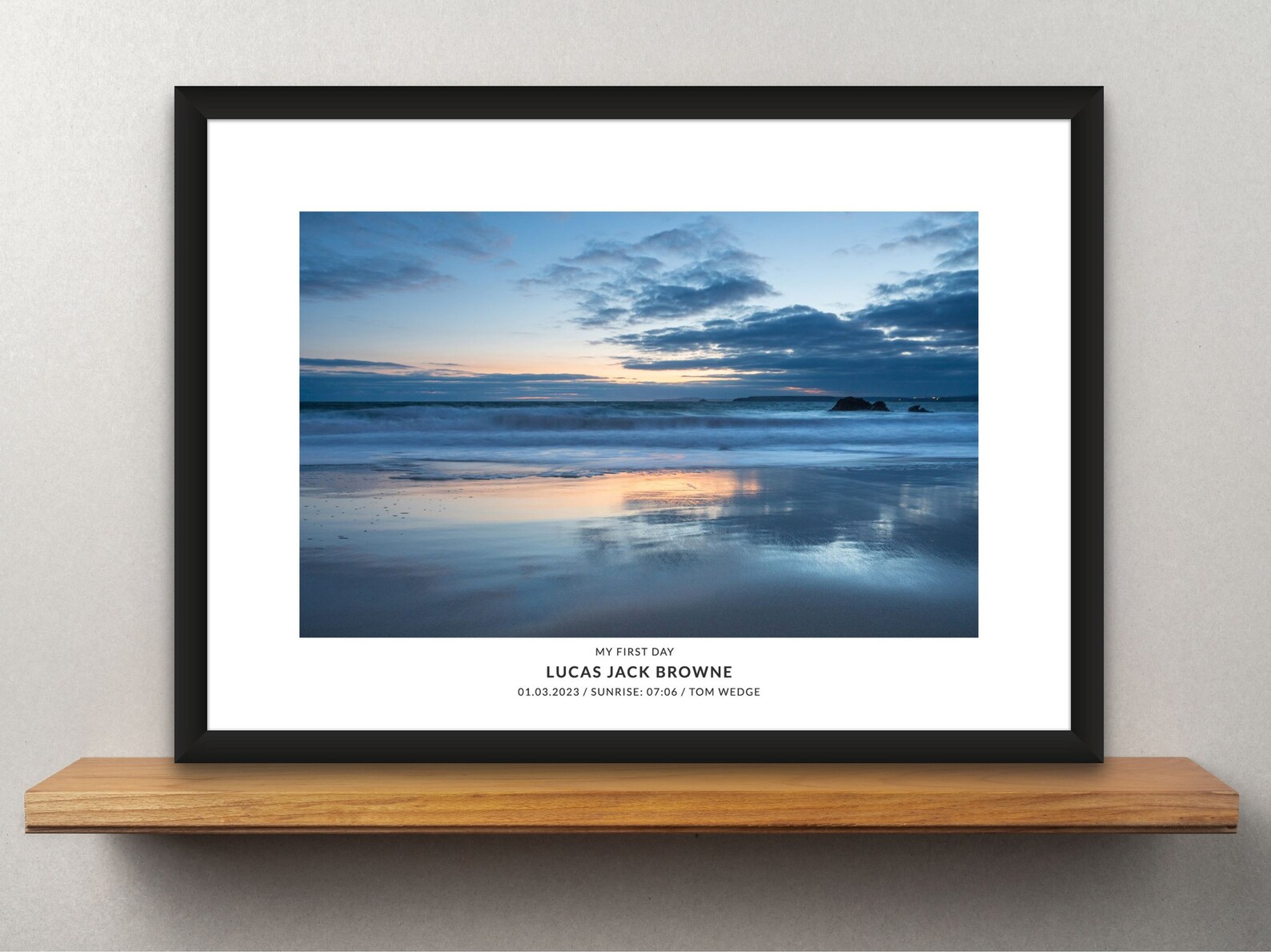 Father's Day Baby Sunrise Gift Personalised Dawn Print for Dad From the ...