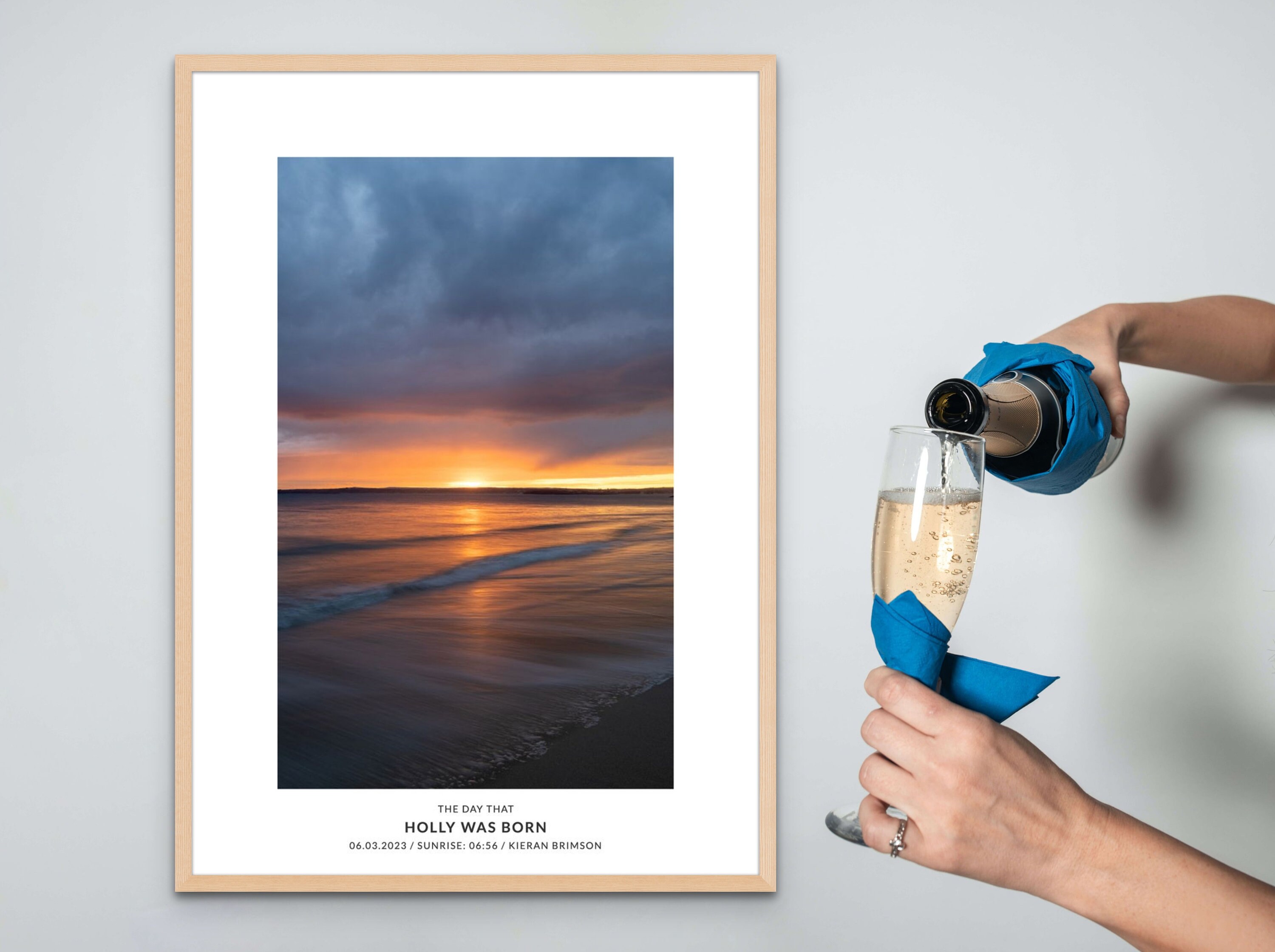 Father's Day Baby Sunrise Gift Personalised Dawn Print for Dad From the ...