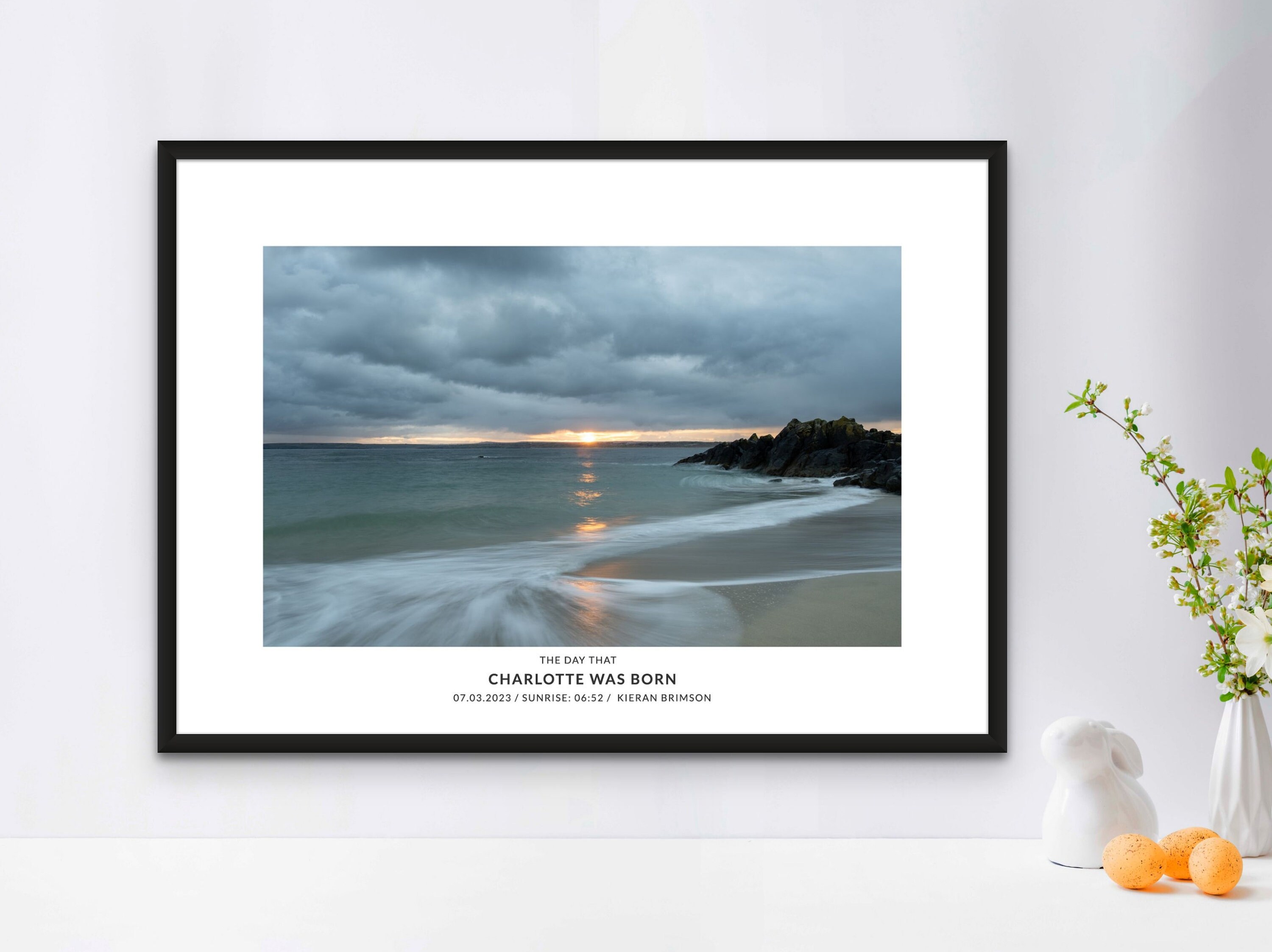 Father's Day Baby Sunrise Gift Personalised Dawn Print for Dad From the ...