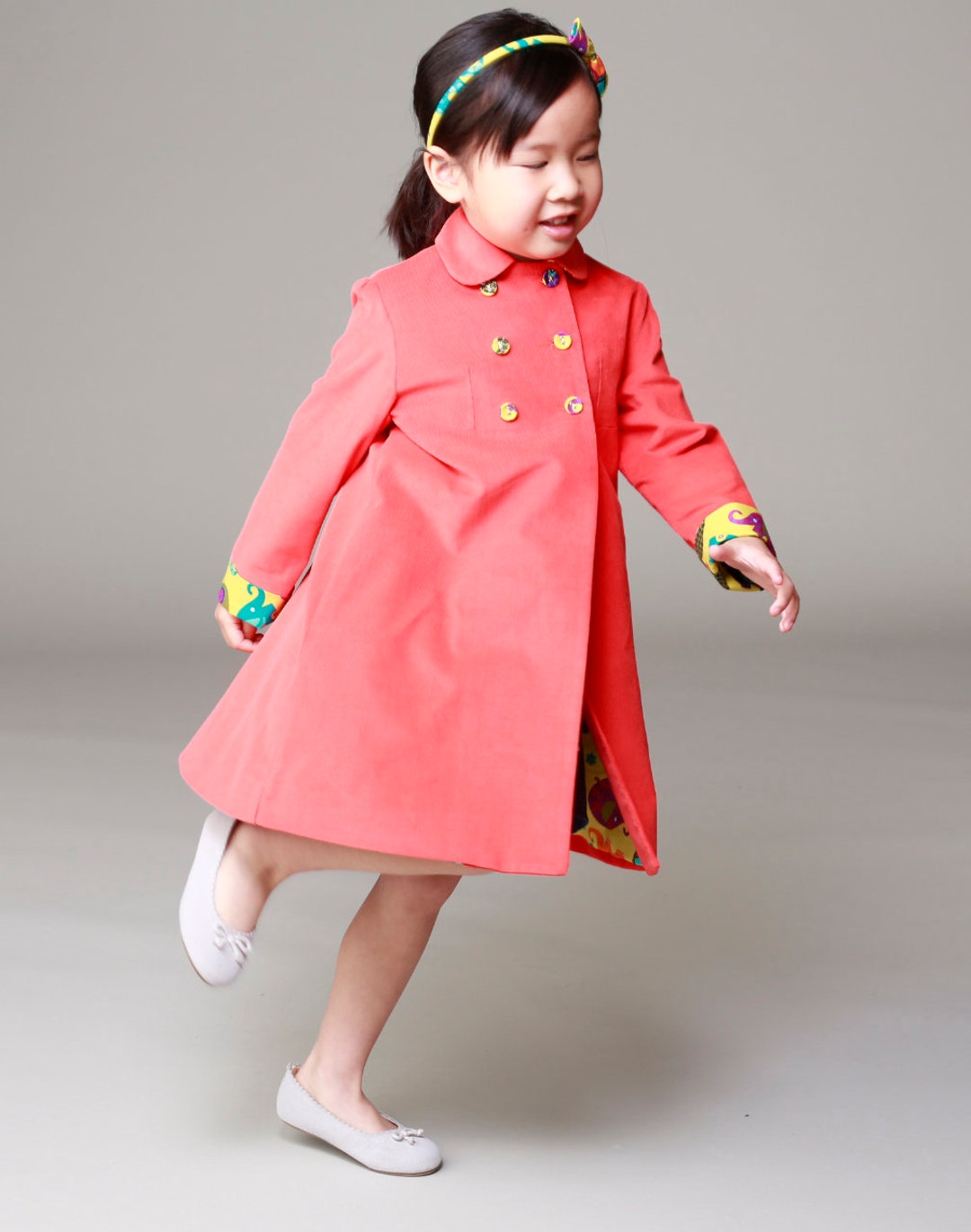 Girls Stylish Coats That Are Playful and Vibrant - Etsy