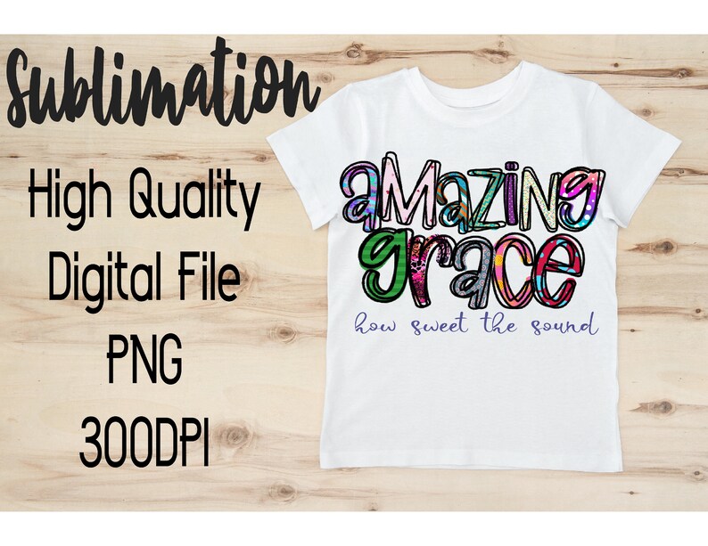 Amazing Grace Doodle Letter Sublimation PNG 300 DPI - Etsy