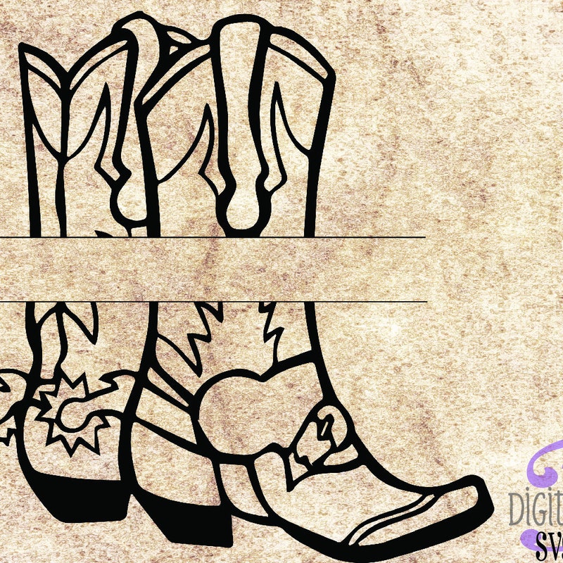 Monogram Boots - Etsy