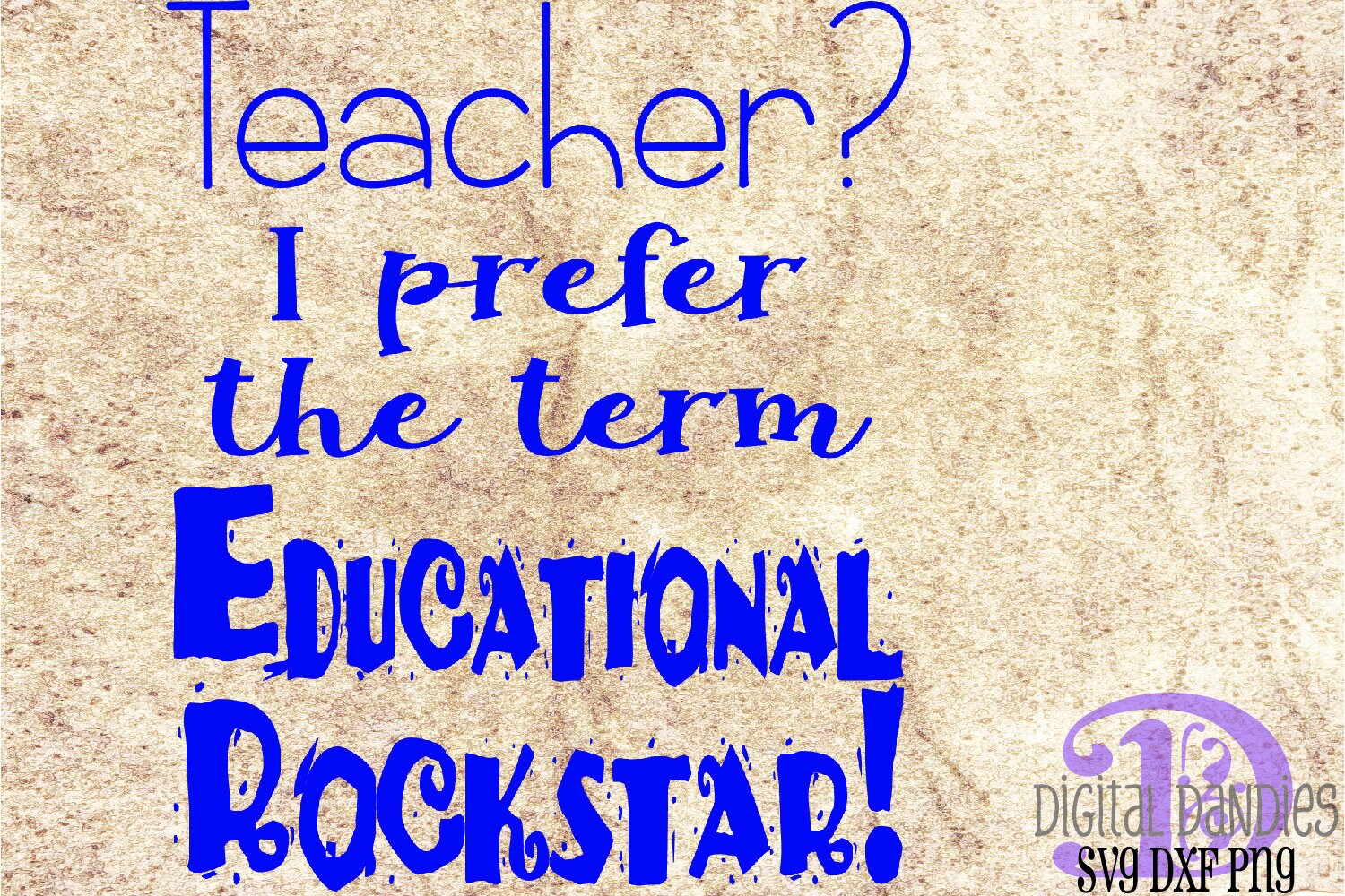 Teacher Educational Rockstar SVG PNG DXF - Etsy