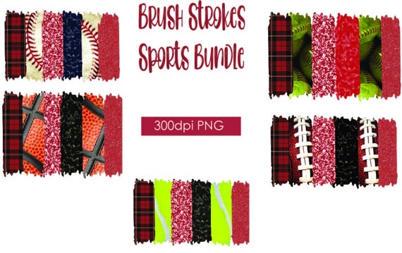 Sublimation PNG Red and Black Brush Strokes - Etsy