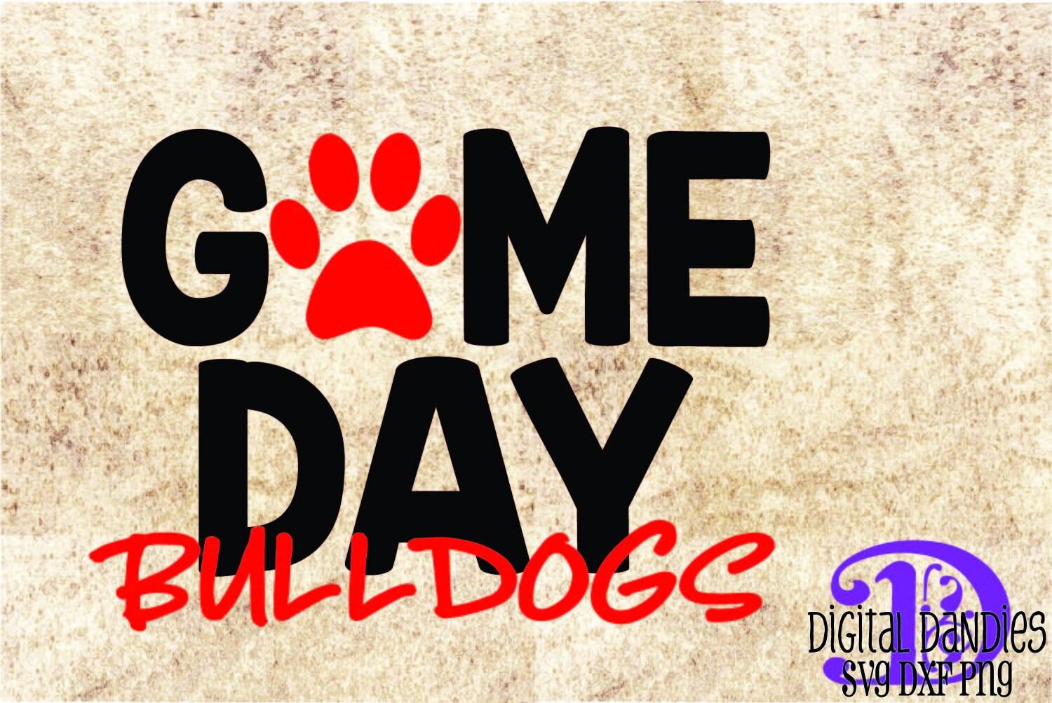 Game Day Bulldogs SVG PNG DXF - Etsy