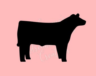 Show cattle decal | Etsy