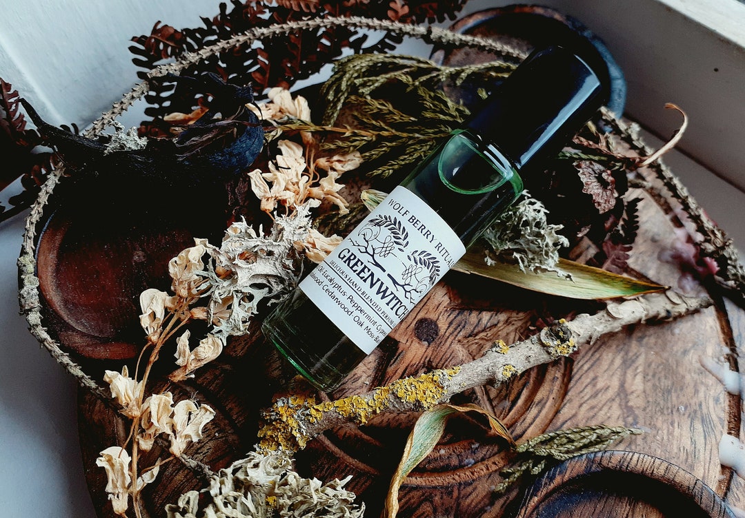 Greenwitch 10ml Roll on Perfume Oil Oak Moss, Cedarwood, Peppermint ...
