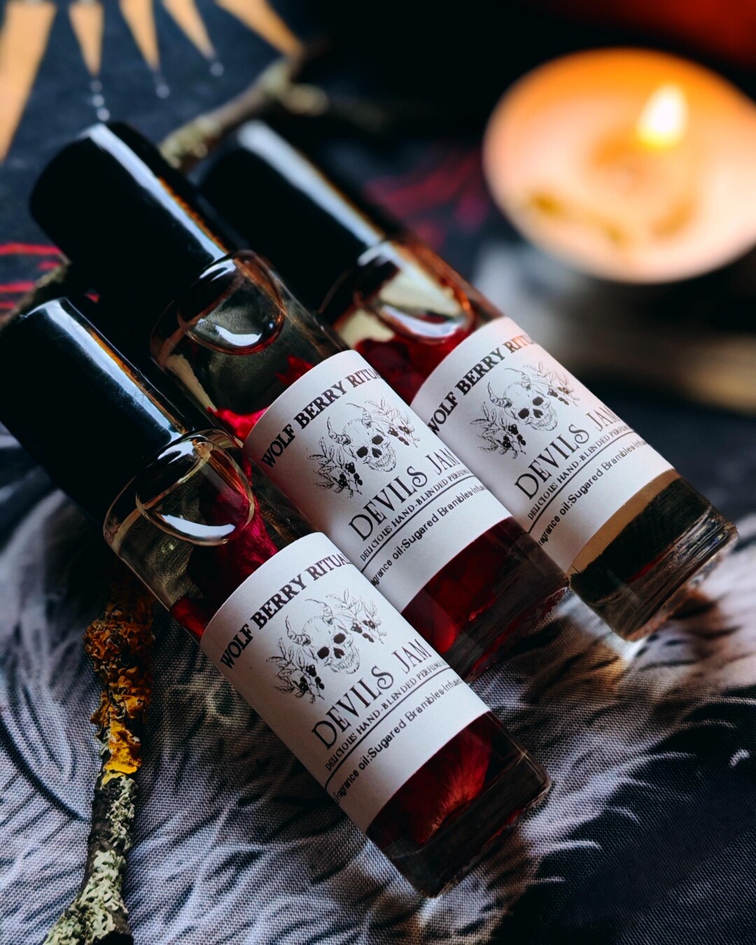 Devil's Jam Perfume Oil Rollerball: Dark Berry, Boiled Sugar, Witch ...