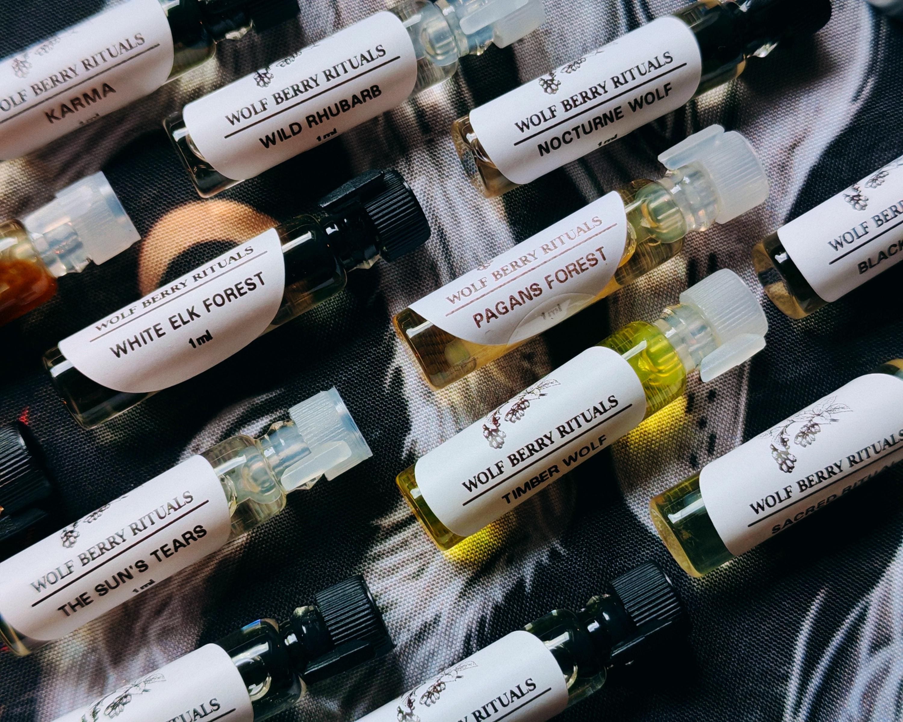 1ml Perfume Oil Samples - Fragrance Testers, Glass Vials, Witchy ...